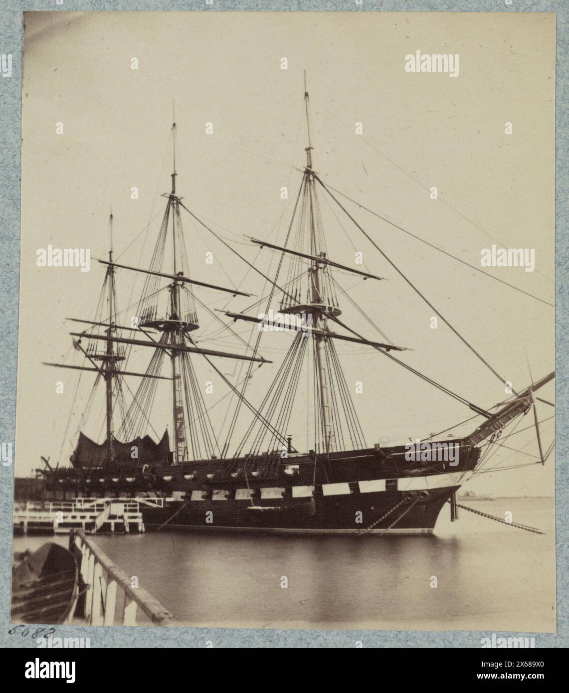 U.S. frigate Santee, Civil War Photographs 1861-1865 Stock Photo - Alamy