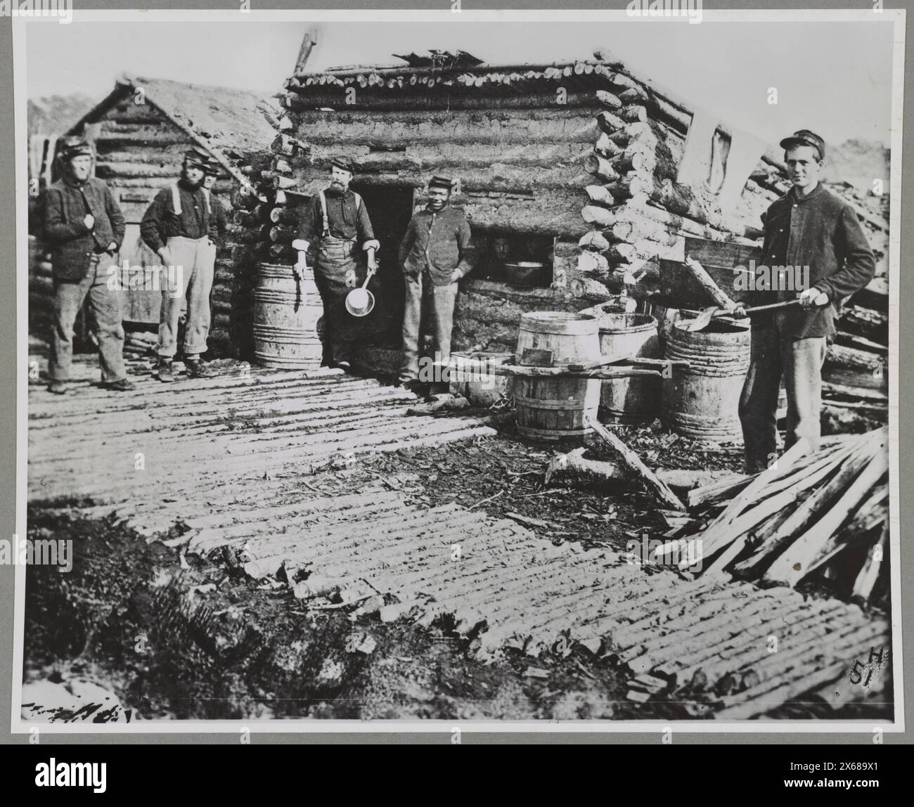 Camp kitchen, Civil War Photographs 1861-1865 Stock Photo - Alamy