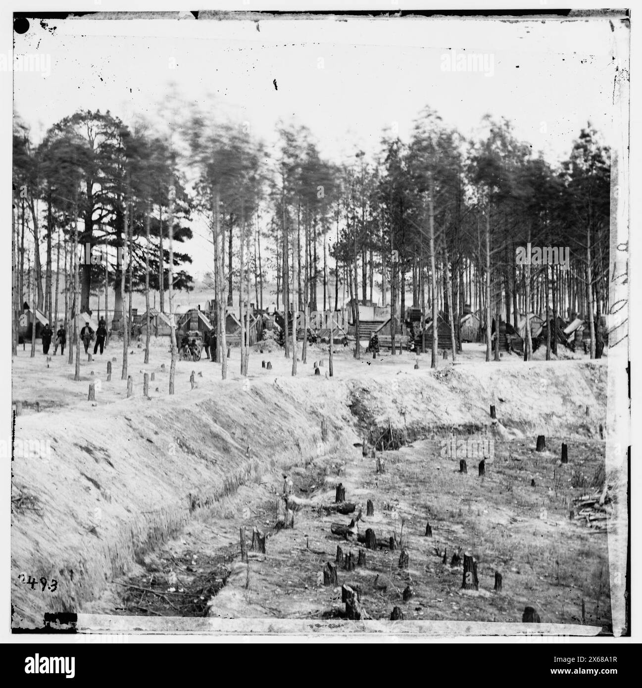 Petersburg, Virginia (vicinity). Camp of 27th U.S. Colored Infantry ...