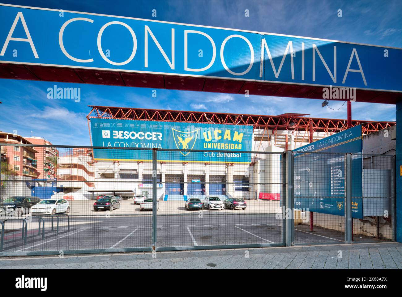 Estadio de La Condomina, stadium, house facade, old town, architecture ...