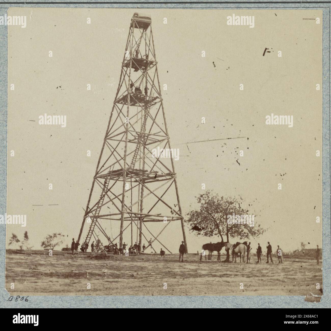 Signal tower, Civil War Photographs 1861-1865 Stock Photo - Alamy