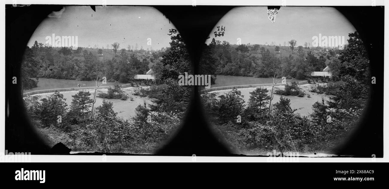 North Anna River, Virginia. Quarles' mill from the south side. General ...