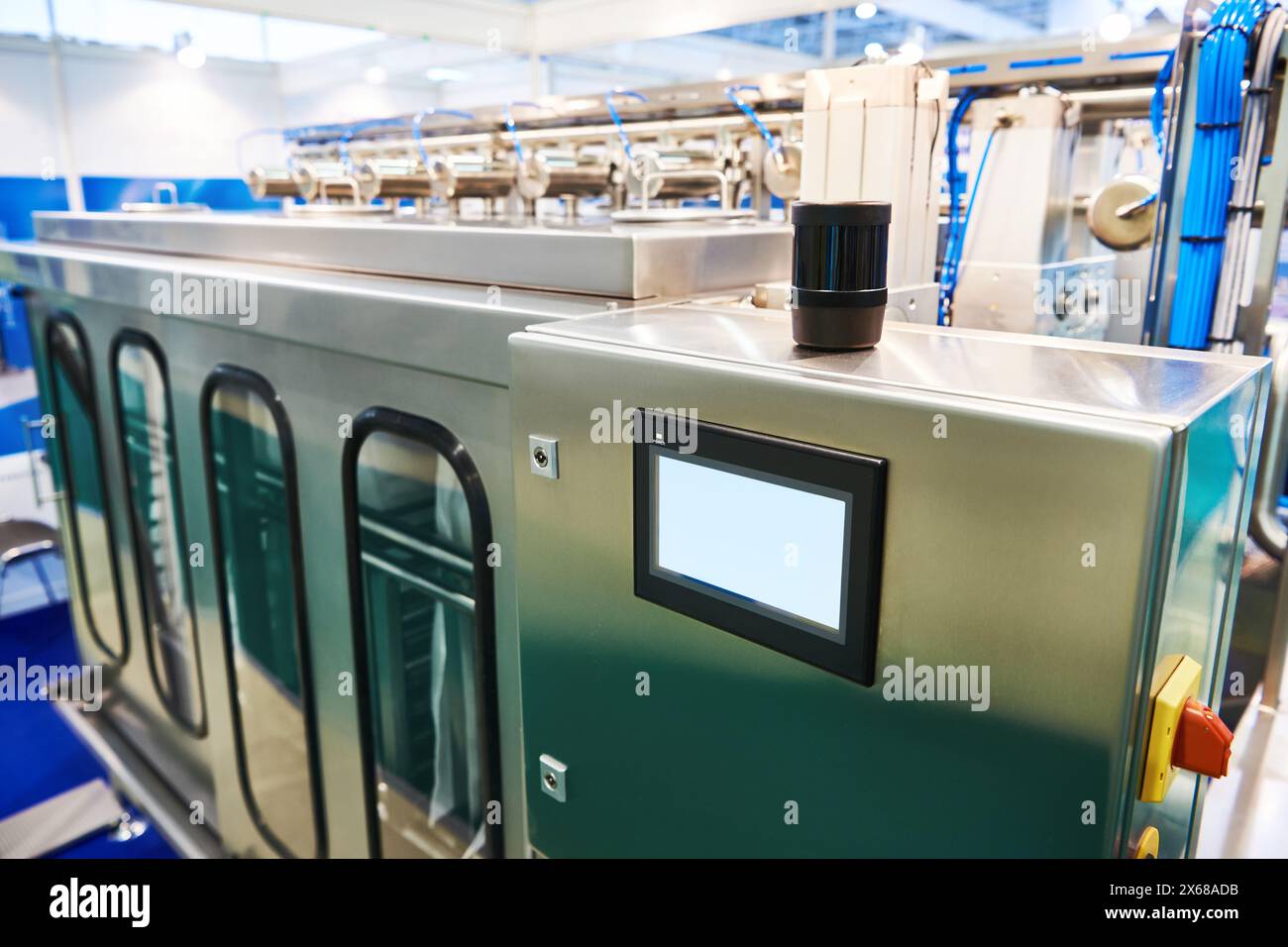 Automated curd cheese production line Stock Photo - Alamy