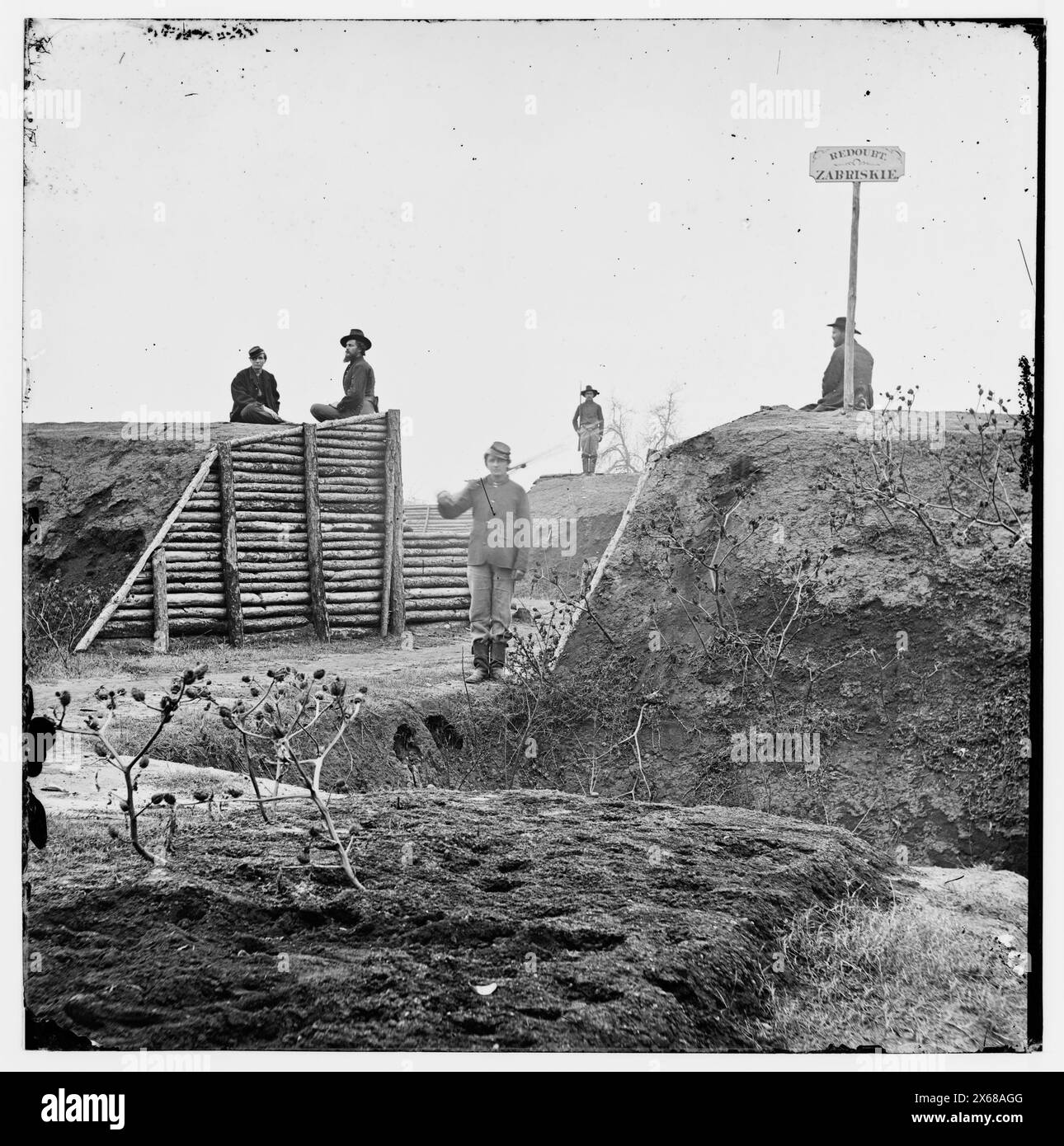 Point of Rocks, Virginia (vicinity). Redoubt "Zabriskie" (On Appomatox ...