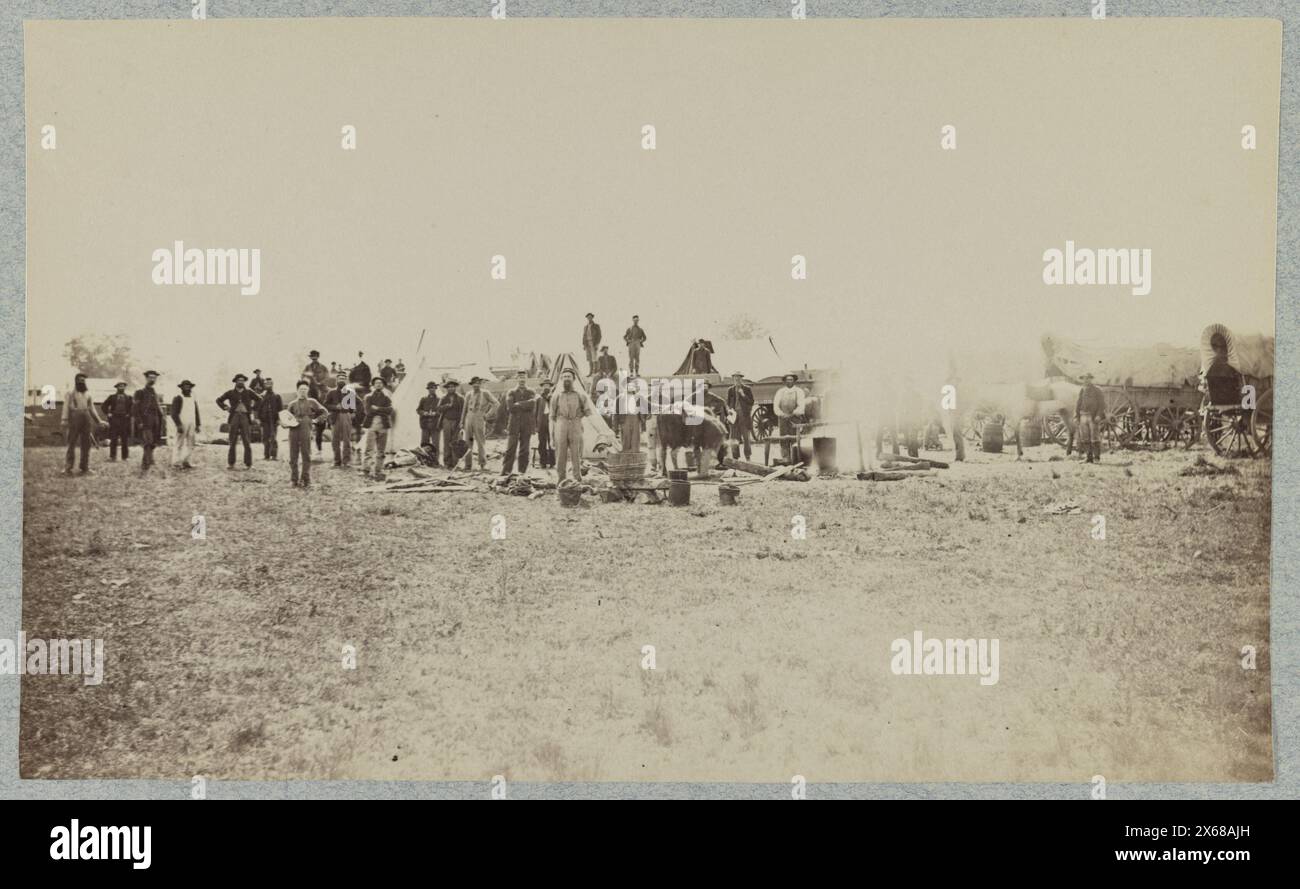 Engineer Company camp, Civil War Photographs 1861-1865 Stock Photo - Alamy