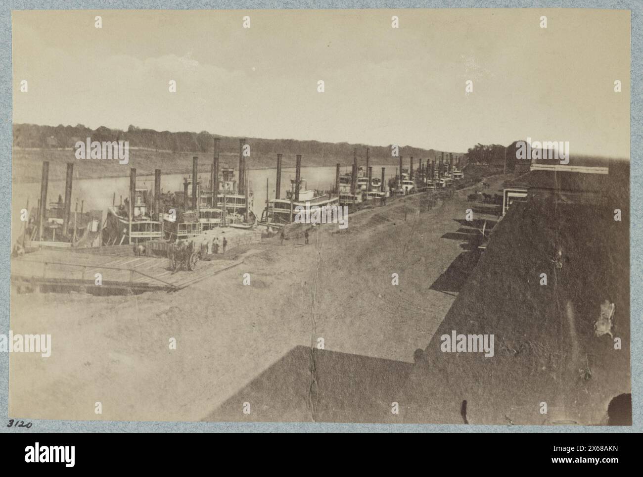 Levee at Alexandria, La., Civil War Photographs 1861-1865 Stock Photo ...
