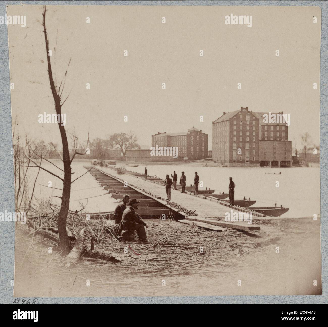 Pontoon bridges across James River, Civil War Photographs 1861-1865 ...