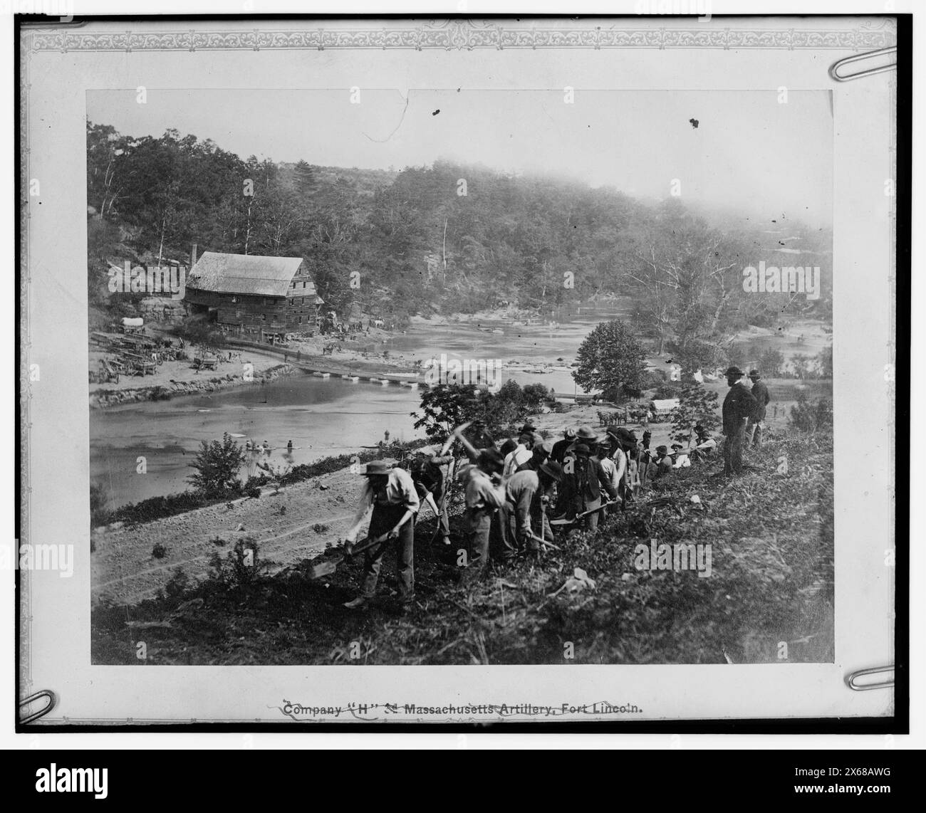 Jericho Mills, Virginia. 50th New York Engineers constructing road on ...