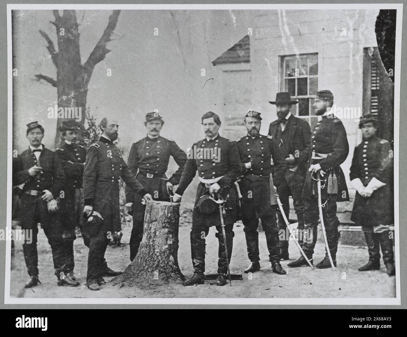 Gen. McClellan and staff, Civil War Photographs 1861-1865 Stock Photo ...
