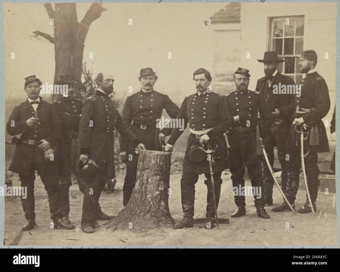 Major General George B. McClellan and staff, Civil War Photographs 1861-1865 Stock Photo - Alamy