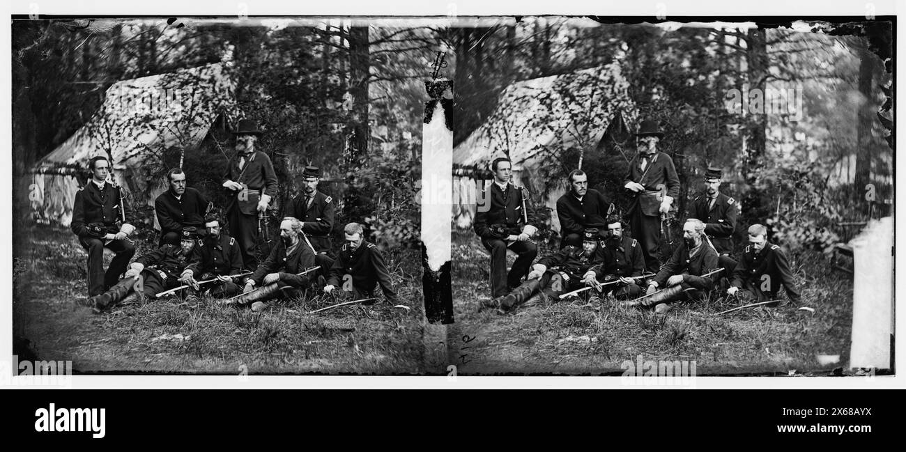 Harrison's Landing, Virginia. Gen. Samuel P. Heintzelman and staff ...