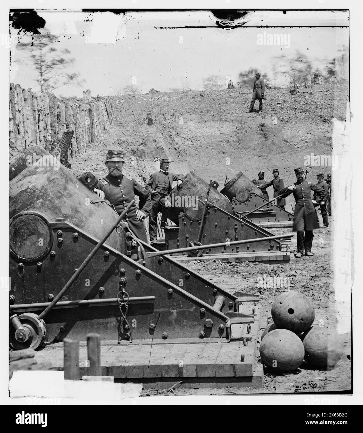 Yorktown, Virginia. Battery No. 4 mounting 13-inch mortars. South end ...