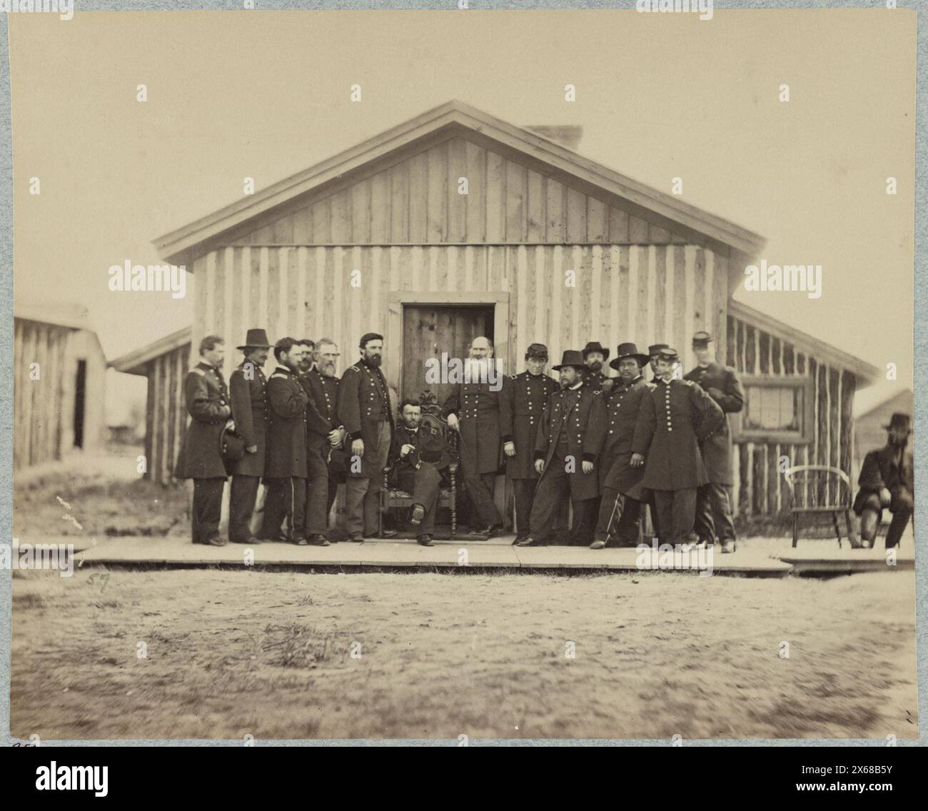 General U. S. Grant and staff, City Point, Va., winter March of 1865 ...