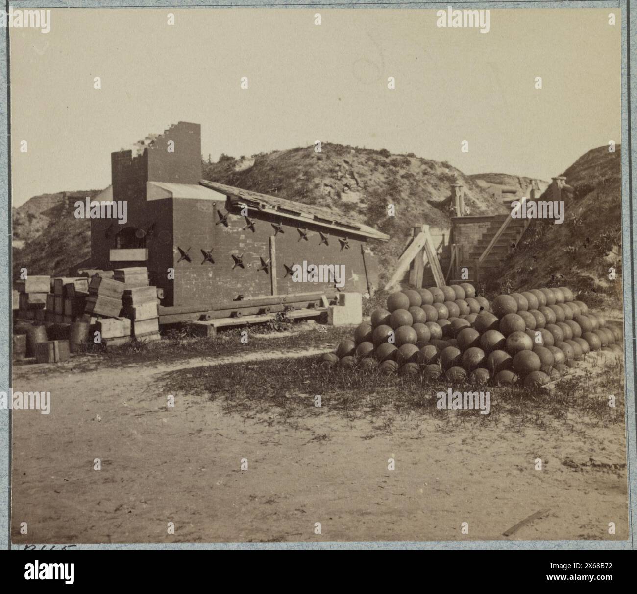 Interior views of Fort Sumter, in April, 1865, Civil War Photographs ...