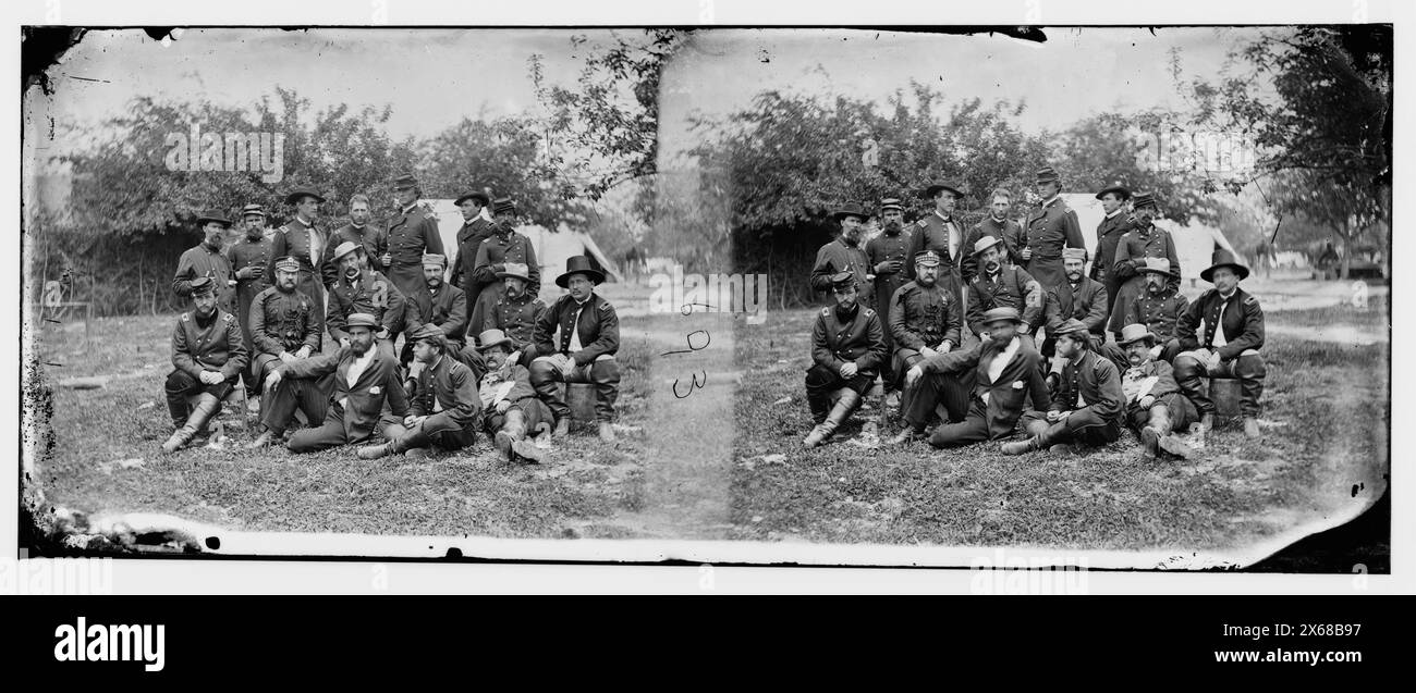 Falmouth, Virginia. Lord William Abinger and group of officers at ...