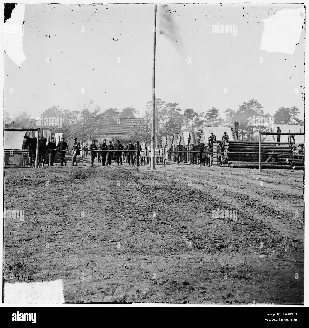 Bermuda Hundred, Virginia. Gen. Butler's staff officers quarters, Civil ...