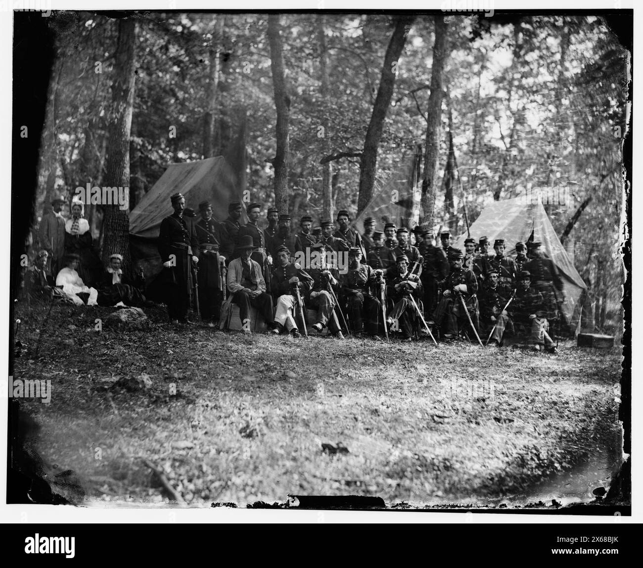 Gettysburg, Pennsylvania. Officers of 50th Regiment Pennsylvania ...