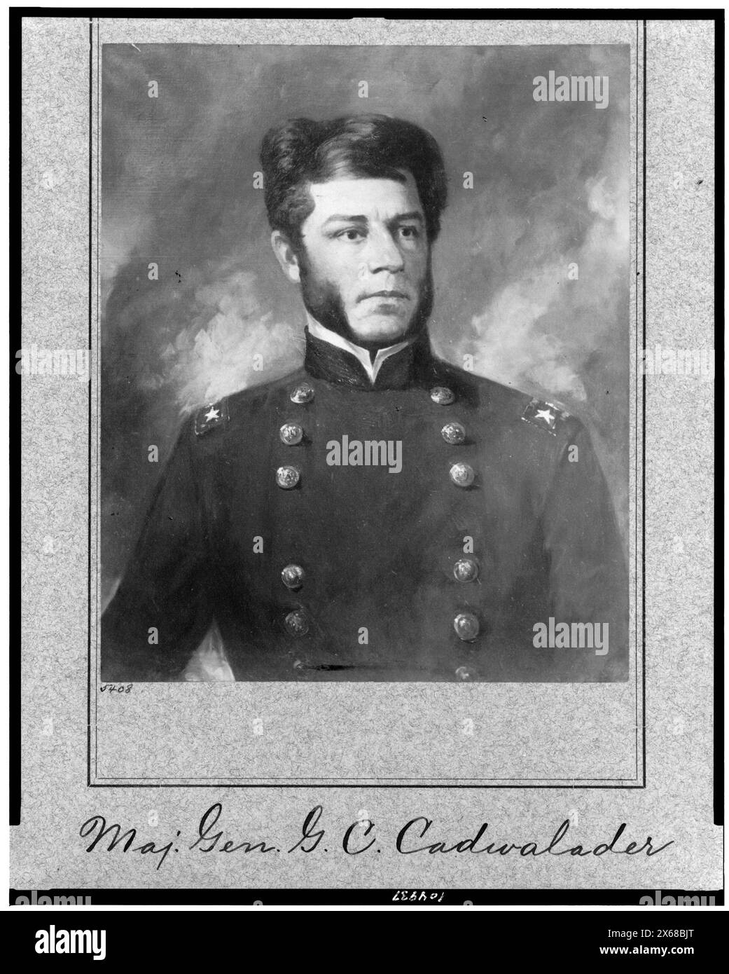 Maj. Gen. G.B. Cadwalader, half-length portrait, facing right, Civil ...