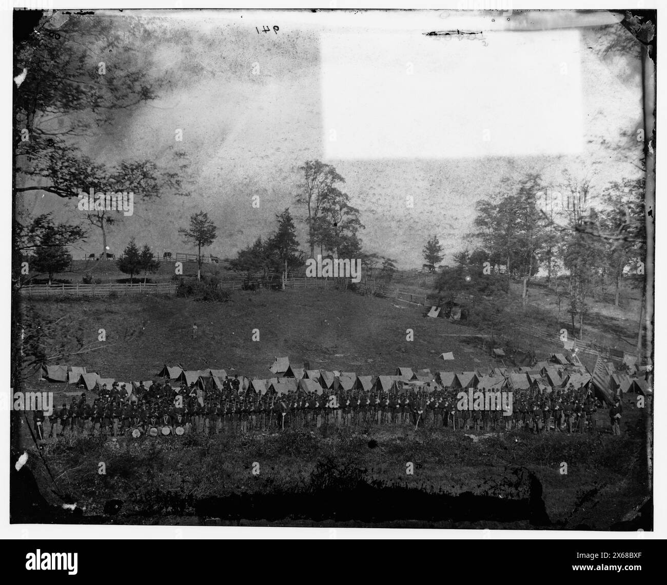 Antietam, Maryland. 93rd New York Infantry, headquarters Army of the ...