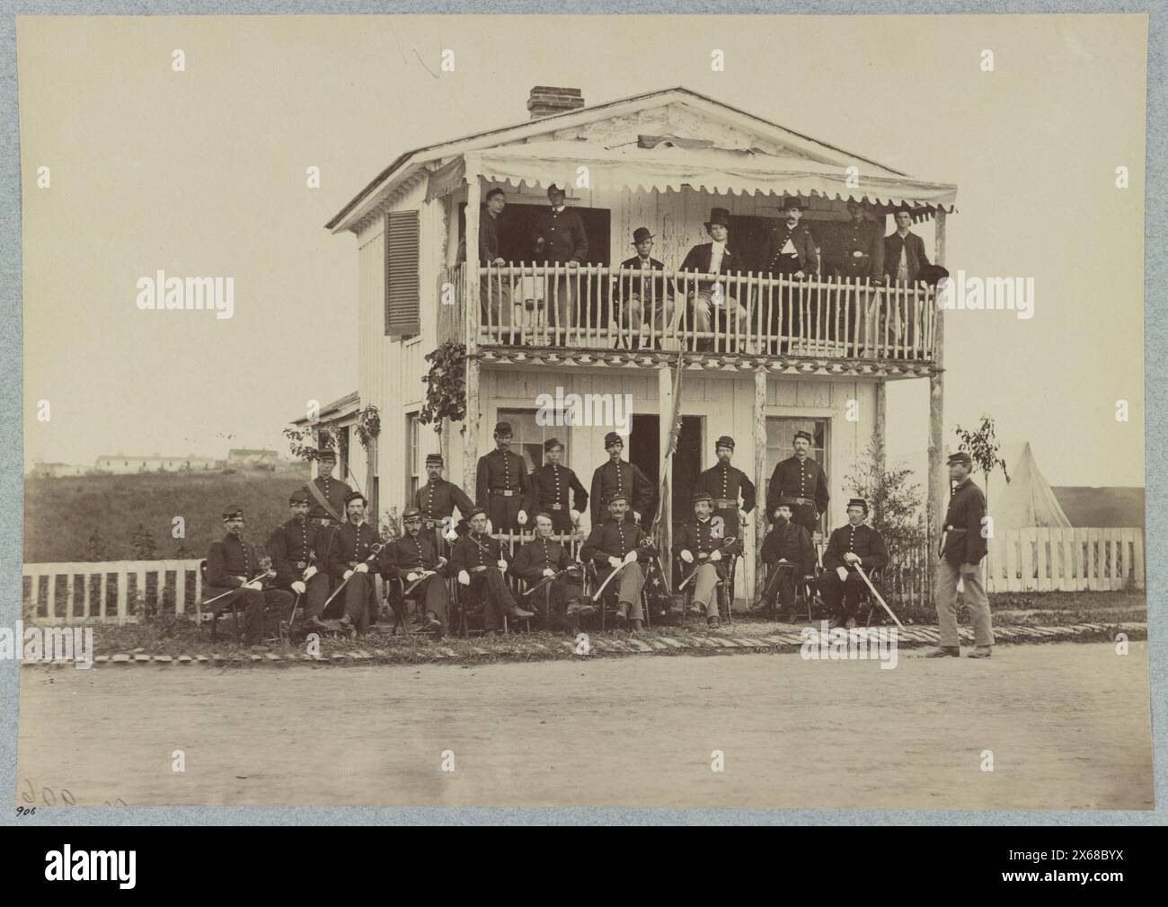 Officers of 2d New York Heavy Artillery Fort C. F. Smith, near Washington D.C., August, 1865 ...