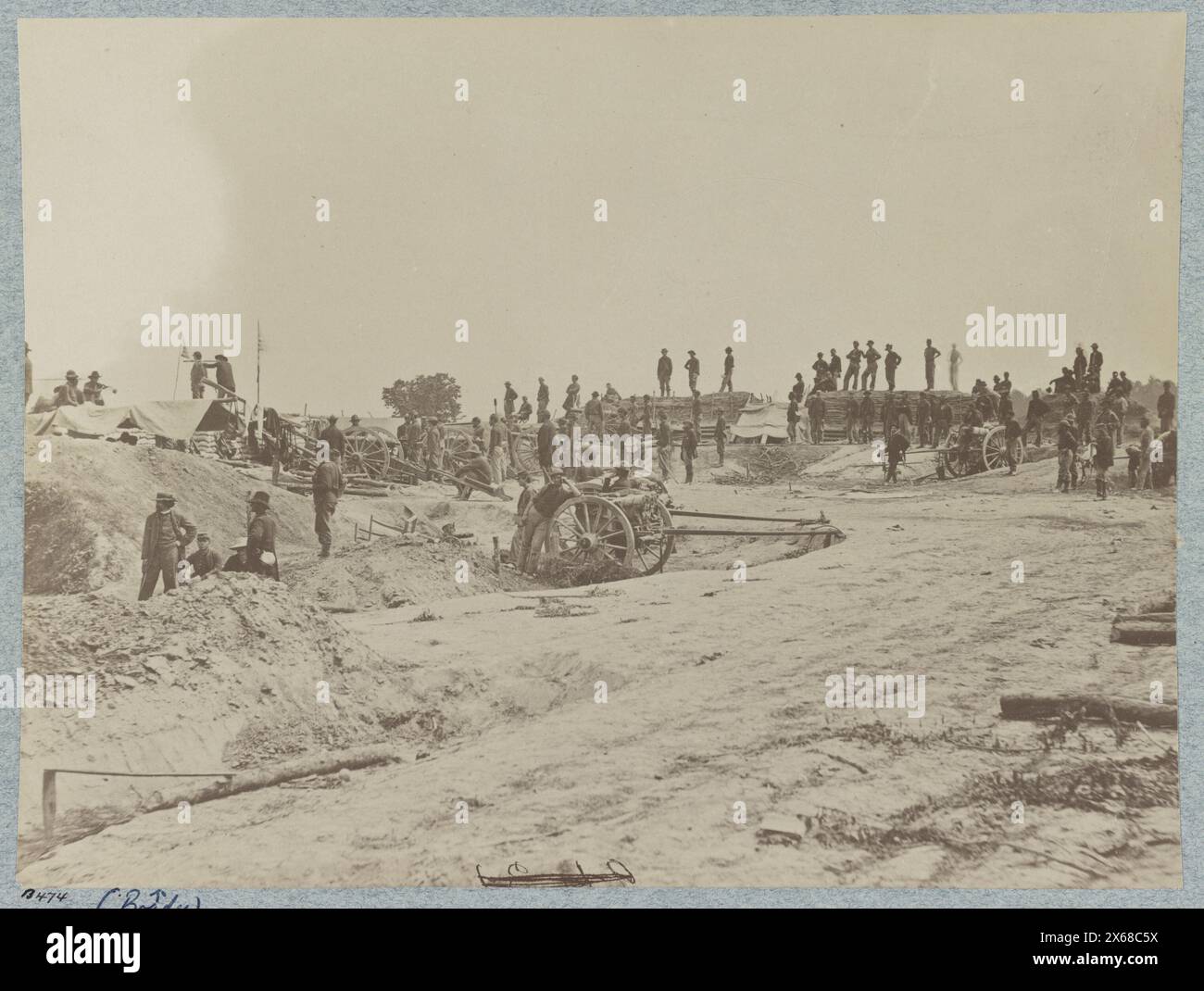 Outer line of Confederate fortifications, in front of Petersburg, Va ...