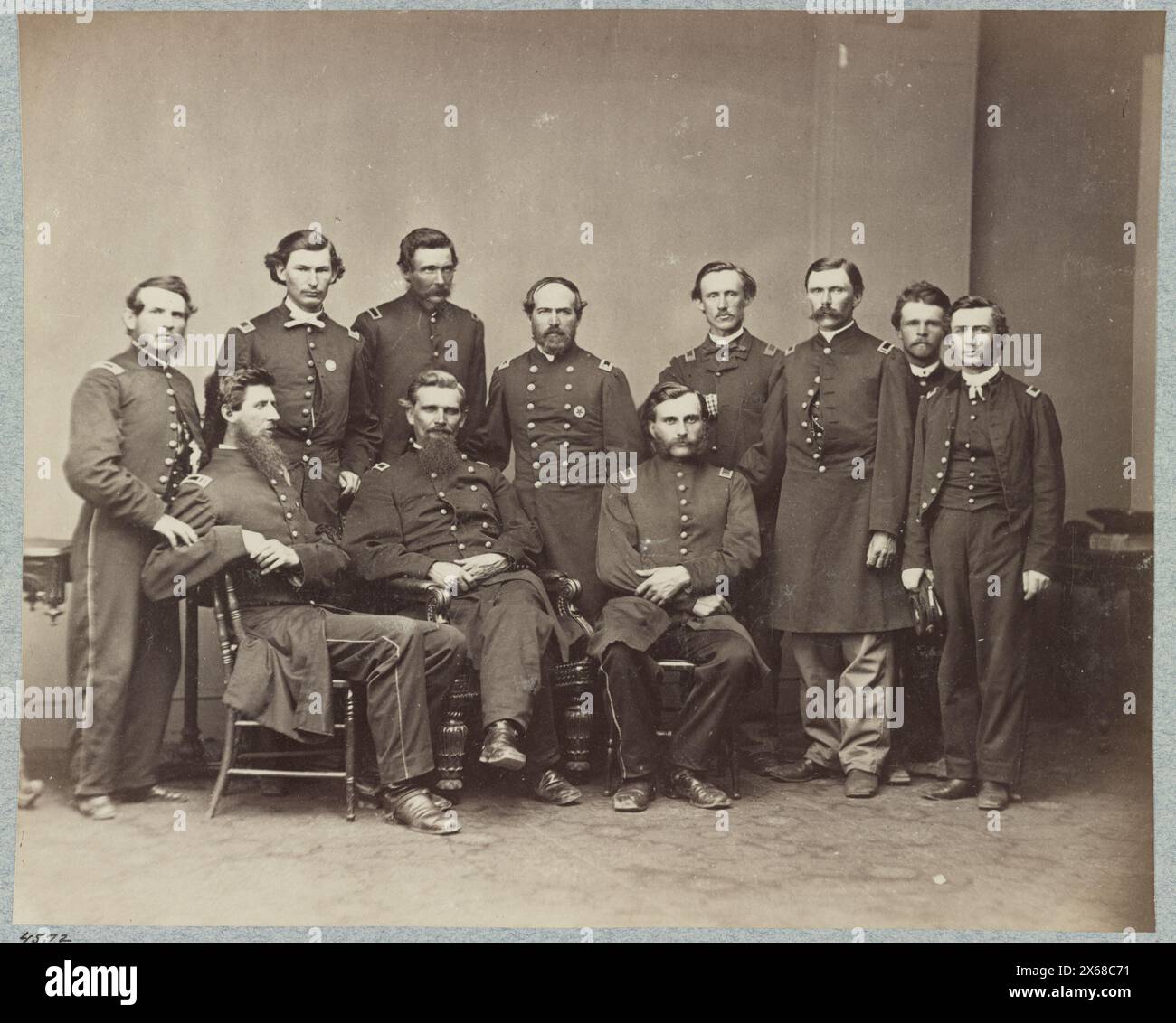 Bvt. Brig. Gen. Daniel Dustin and staff, Civil War Photographs 1861 ...