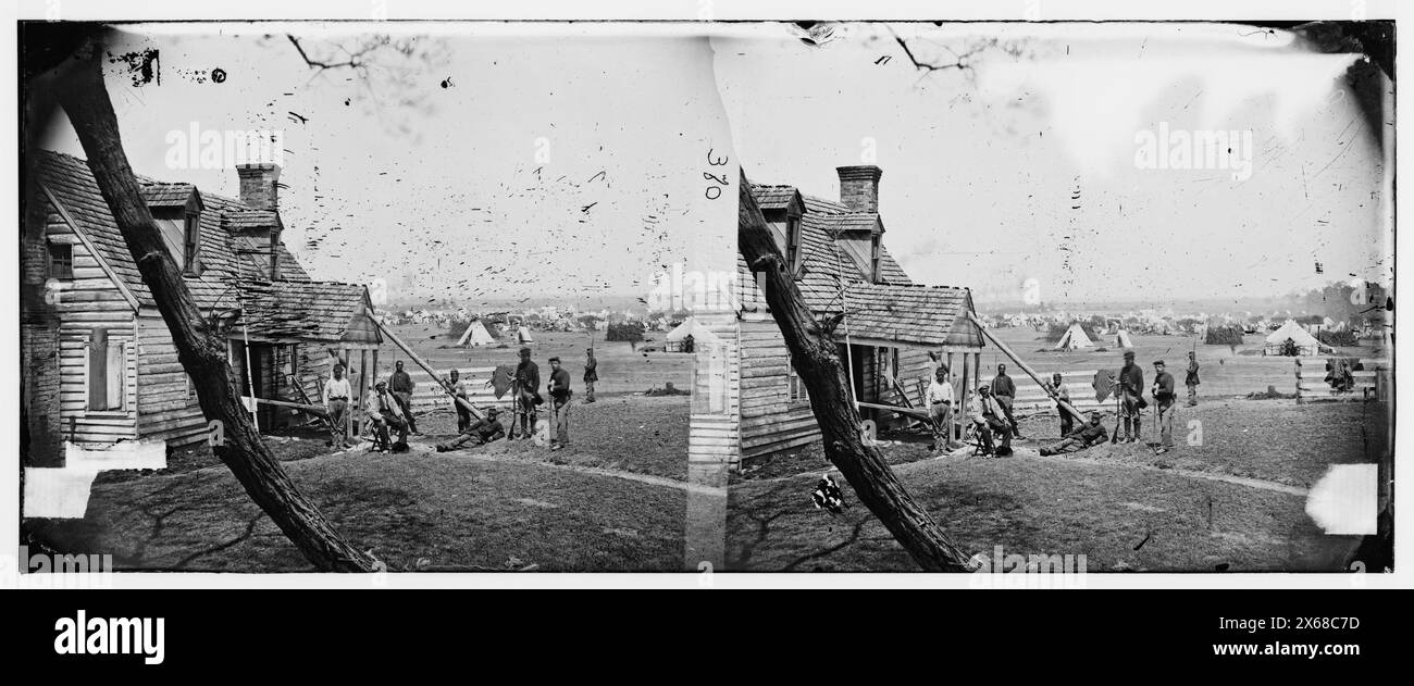 Yorktown, Virginia (vicinity). Allen's farm house near Williamsburg ...