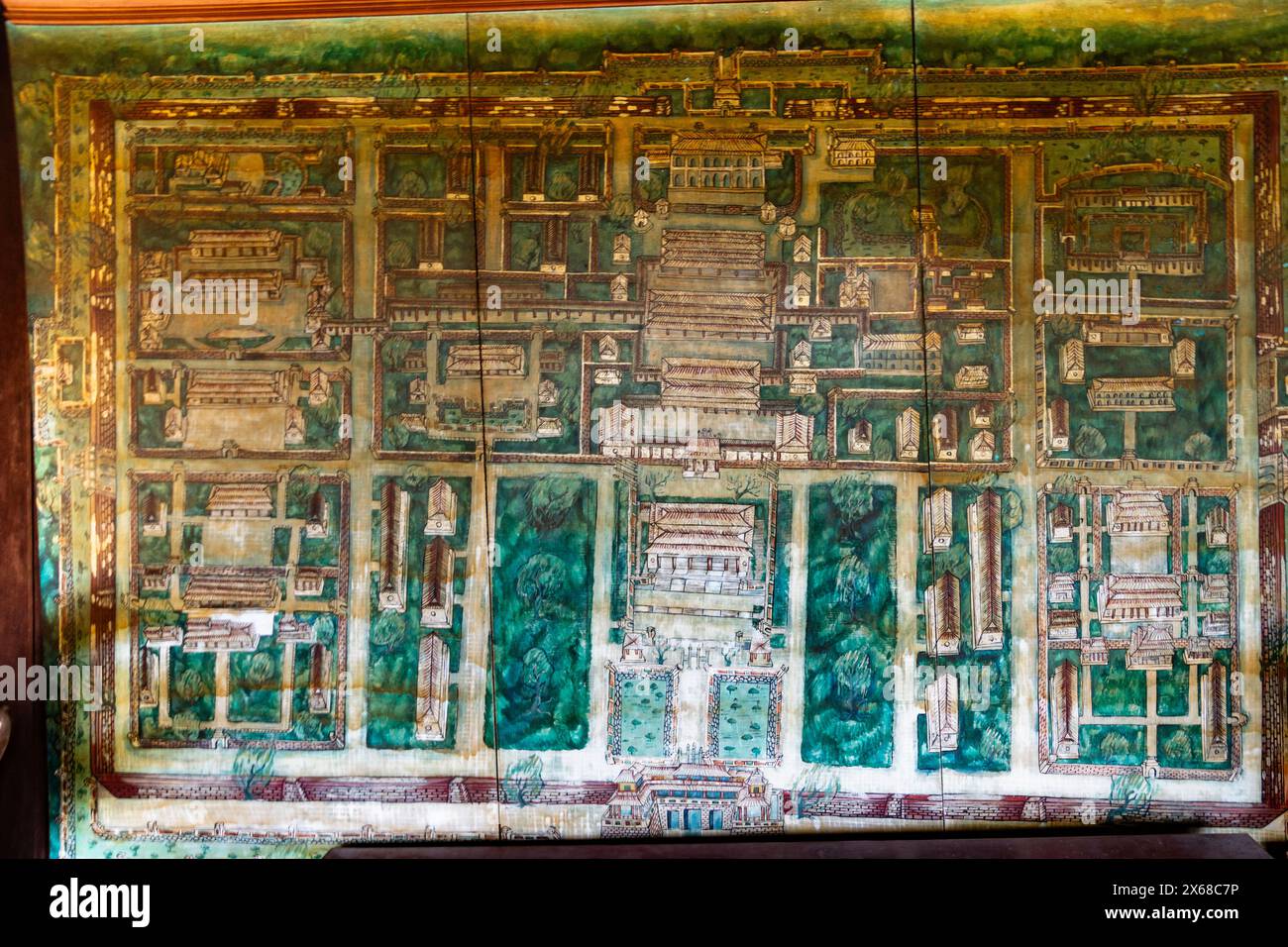 Map of The Citadel, Hue Stock Photo - Alamy