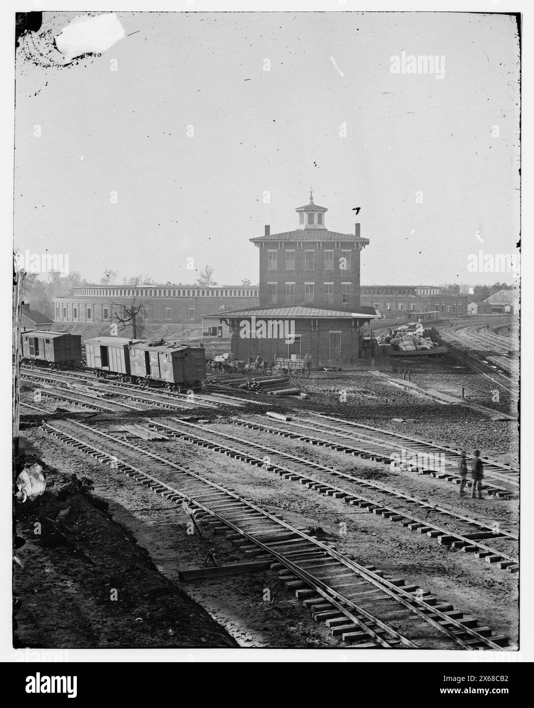 Atlanta, Georgia. Railroad roundhouse, Civil War Photographs 1861-1865 ...