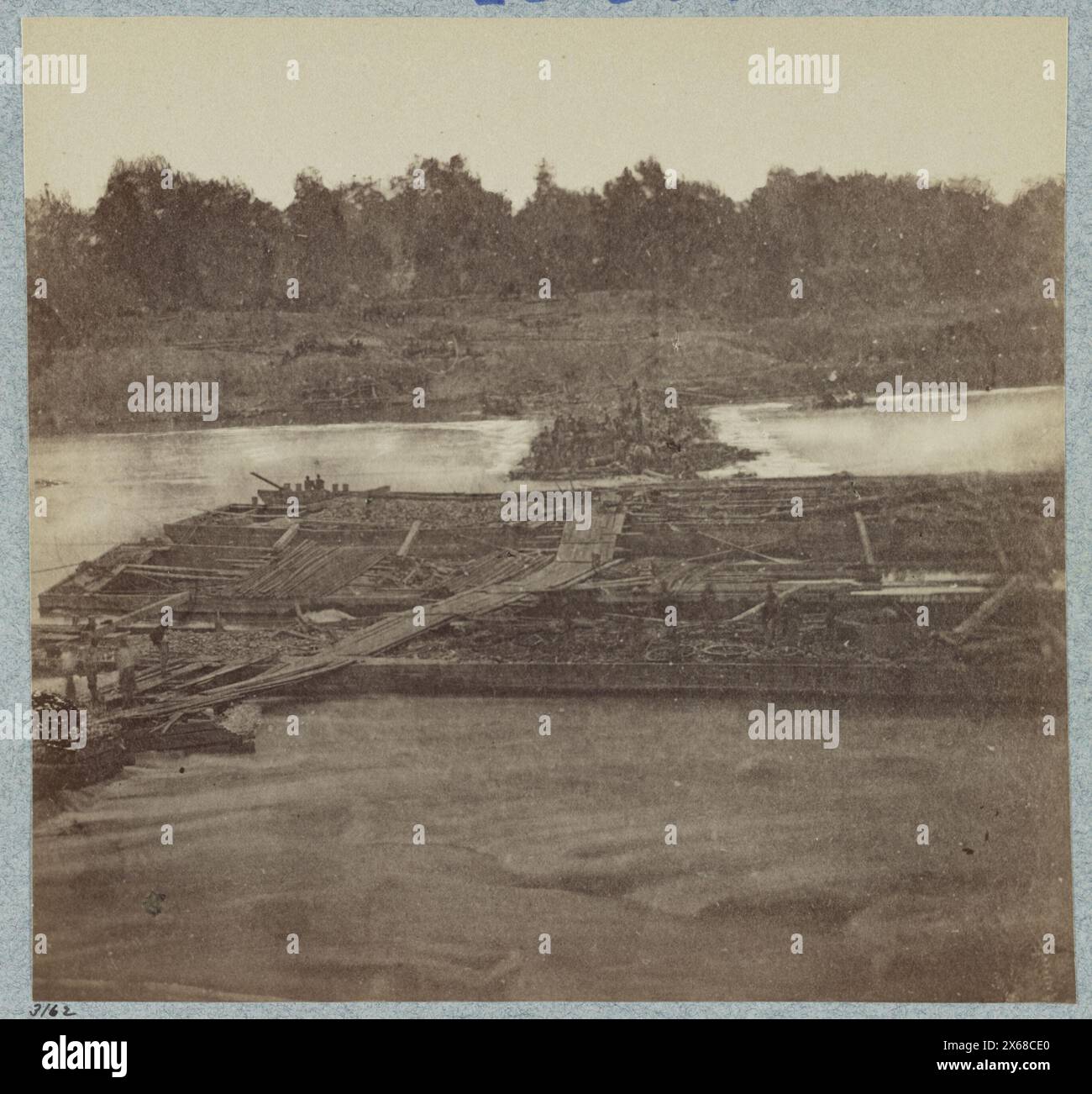 Building the Red River Dam, Civil War Photographs 1861-1865 Stock Photo ...