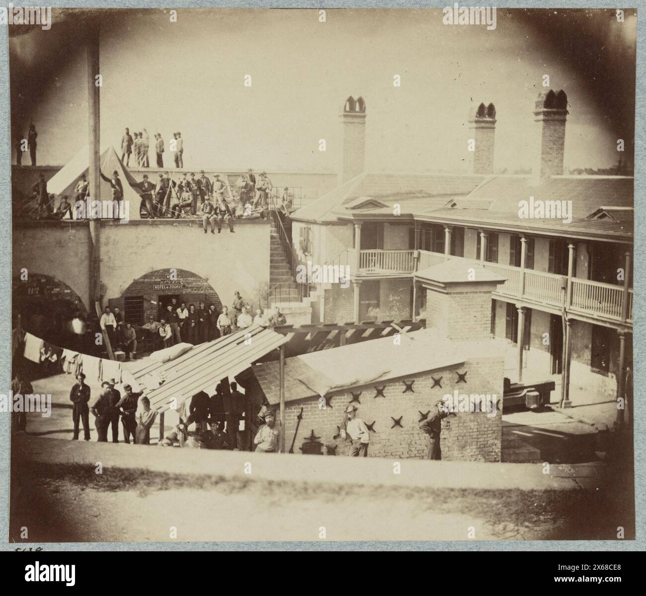 Castle Pinkney i.e. Pinckney, Charleston, S.C. August, 1861, interior ...
