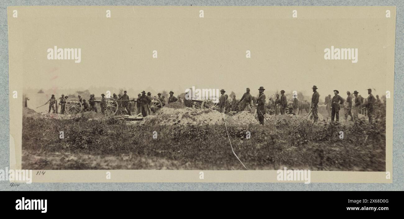 Outer line of Confederate fortifications, in front of Petersburg, Va ...