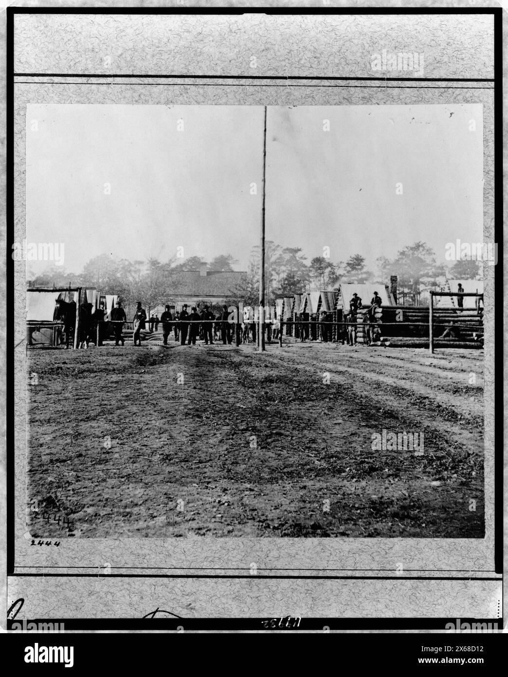 General Terry's Head Quarters, Hatcher's farm, . Civil War Photograph ...