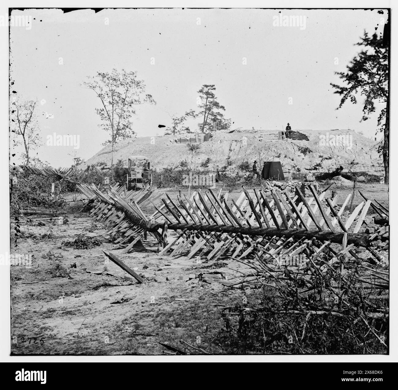 Atlanta, Georgia. Confederate fortifications. (shown is Barnard's wagon ...