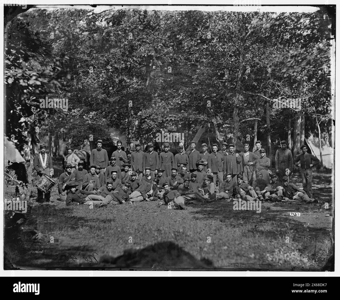 Bealeton, Virginia. Company B, 93d New York Infantry, Civil War ...