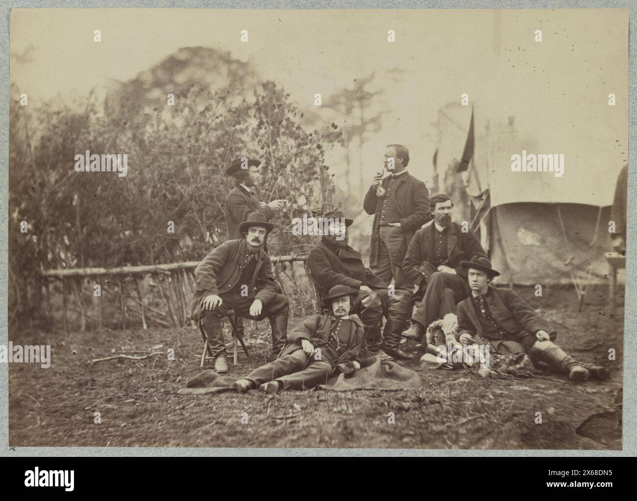 Assistant Engineers at Headquarters Army of Potomac, Brandy Station, Va ...