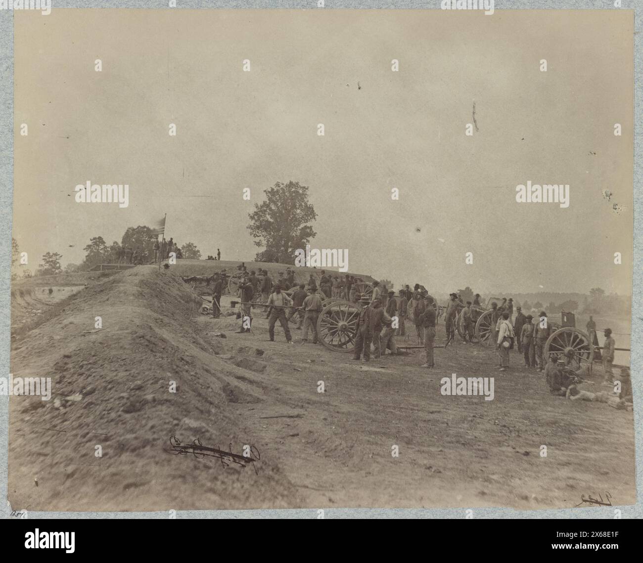 Outer line of Confederate fortifications, in front of Petersburg, Va ...