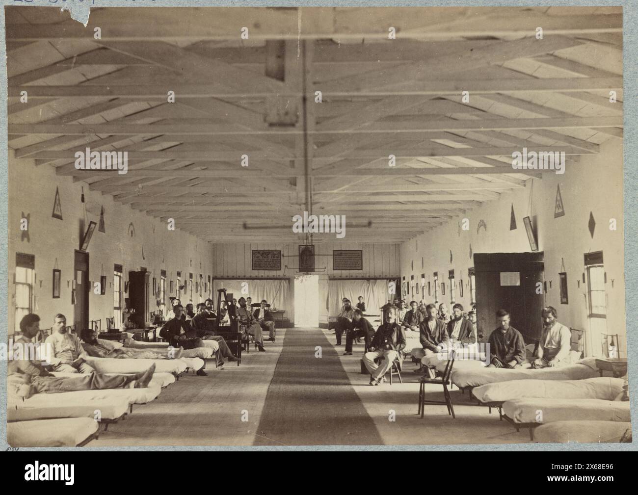 Ward K, Armory Square Hospital, Washington, D.C. , Interior of an Army ...