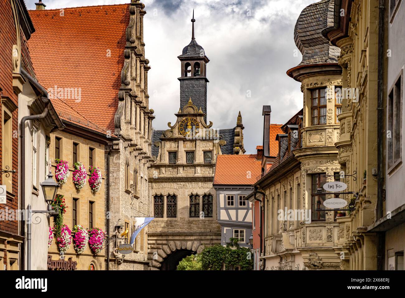 The Main Gate in Marktbreit, Lower Franconia, Bavaria, Germany Stock ...