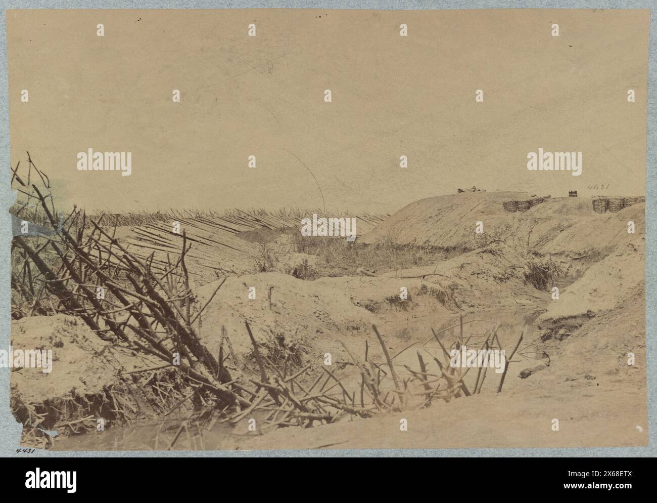 Ditch and abattis (i.e. abatis) in front of Fort Sedgewick (i.e ...