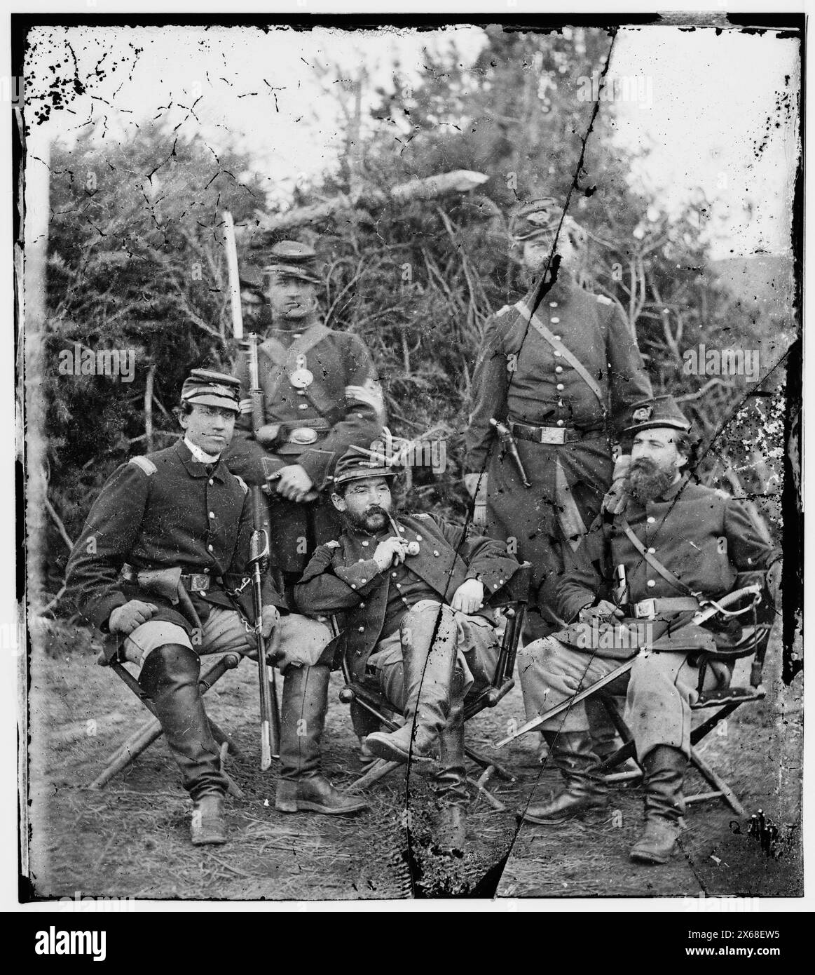 Washington, District of Columbia. Group of officers and soldier of 31st ...