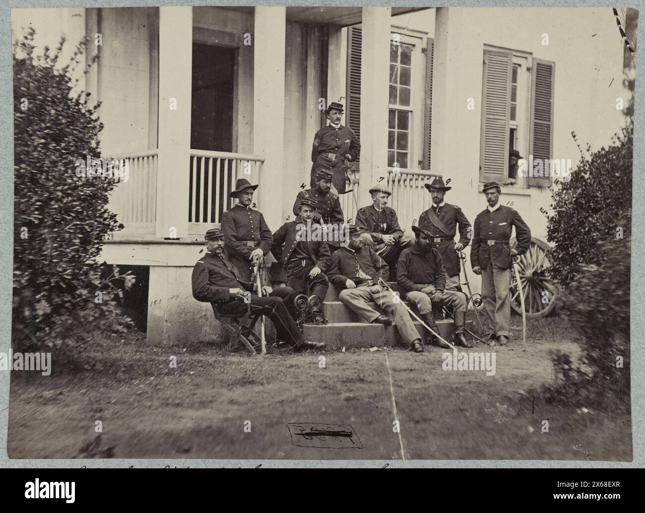 Major General James H. Wilson and staff, City Point, Va., July 1864 ...