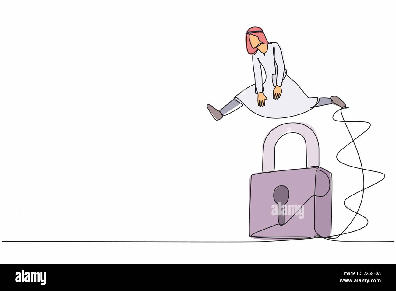 Professional saudi arab man vector hi-res stock photography and images ...