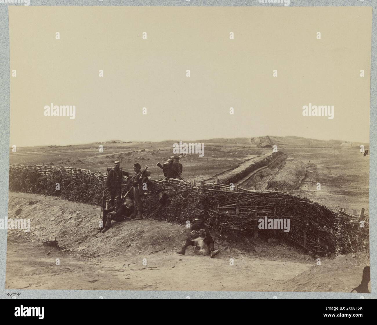 Confederate fortifications at Centreville, Va. March 1862, Civil War ...