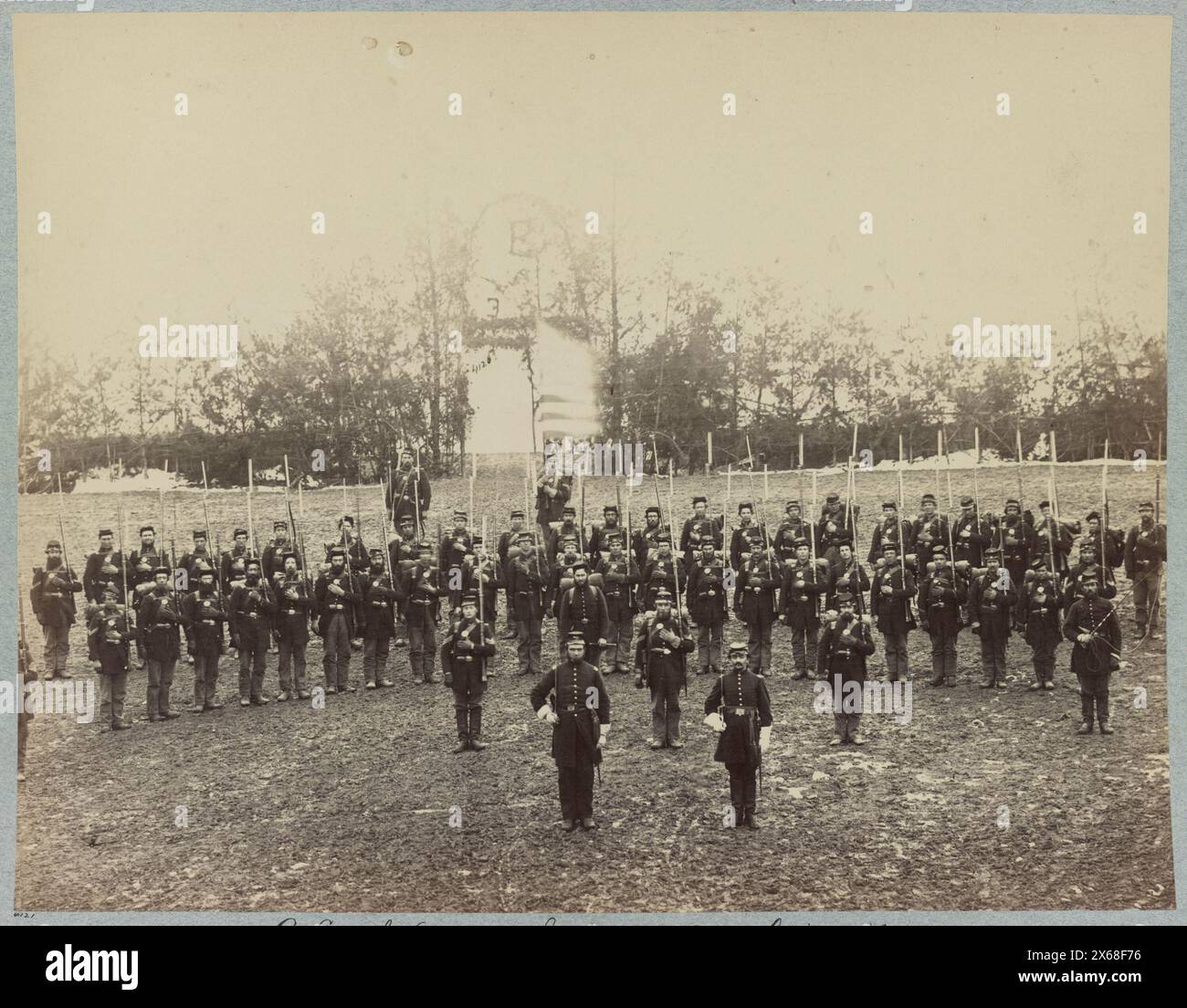 Co. E, 6th Vermont Infantry, Camp Griffin, Va., Civil War Photographs ...