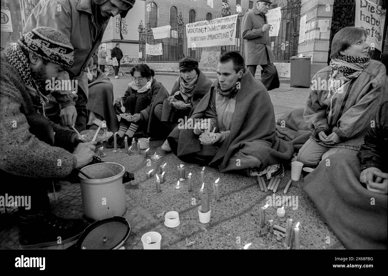 Golf Krieg Demo Deutschland, Berlin, 19.01.1991, Demo gegen Golfkrieg ...