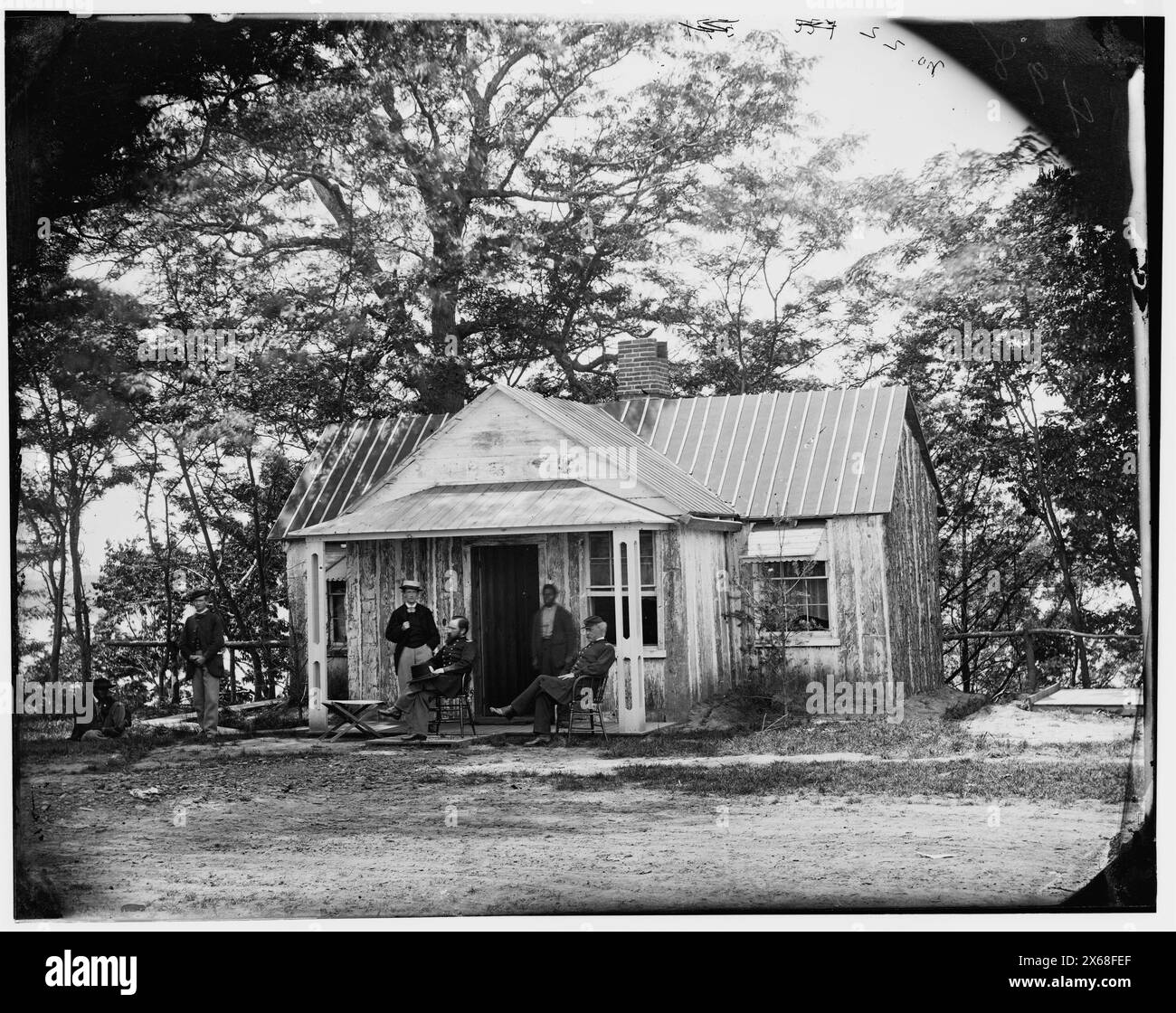 Brandy Station, Virginia?. Officers' quarters, Civil War Photographs ...