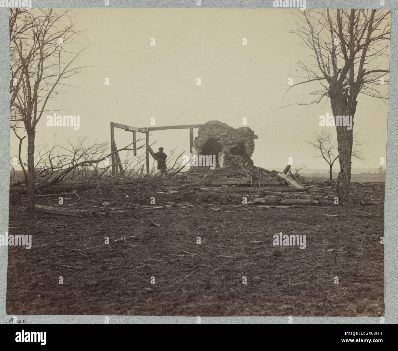 Battlefield of Bull Run, ruins of Henry house, Civil War Photographs ...