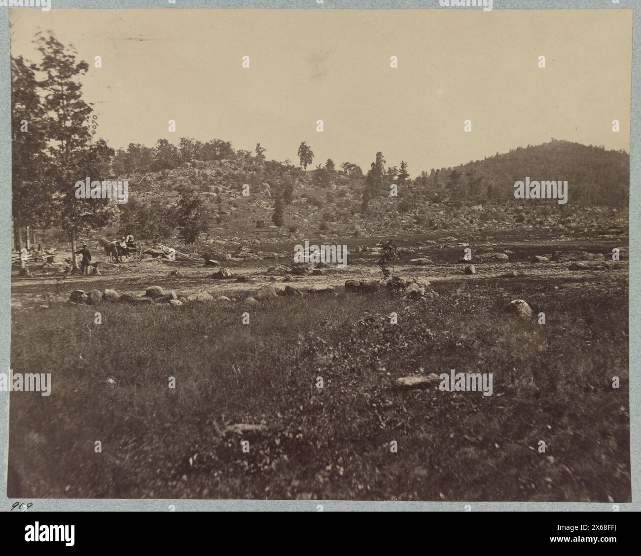 The battle-field of Gettysburg. Little Round Top and Round Top, Civil ...