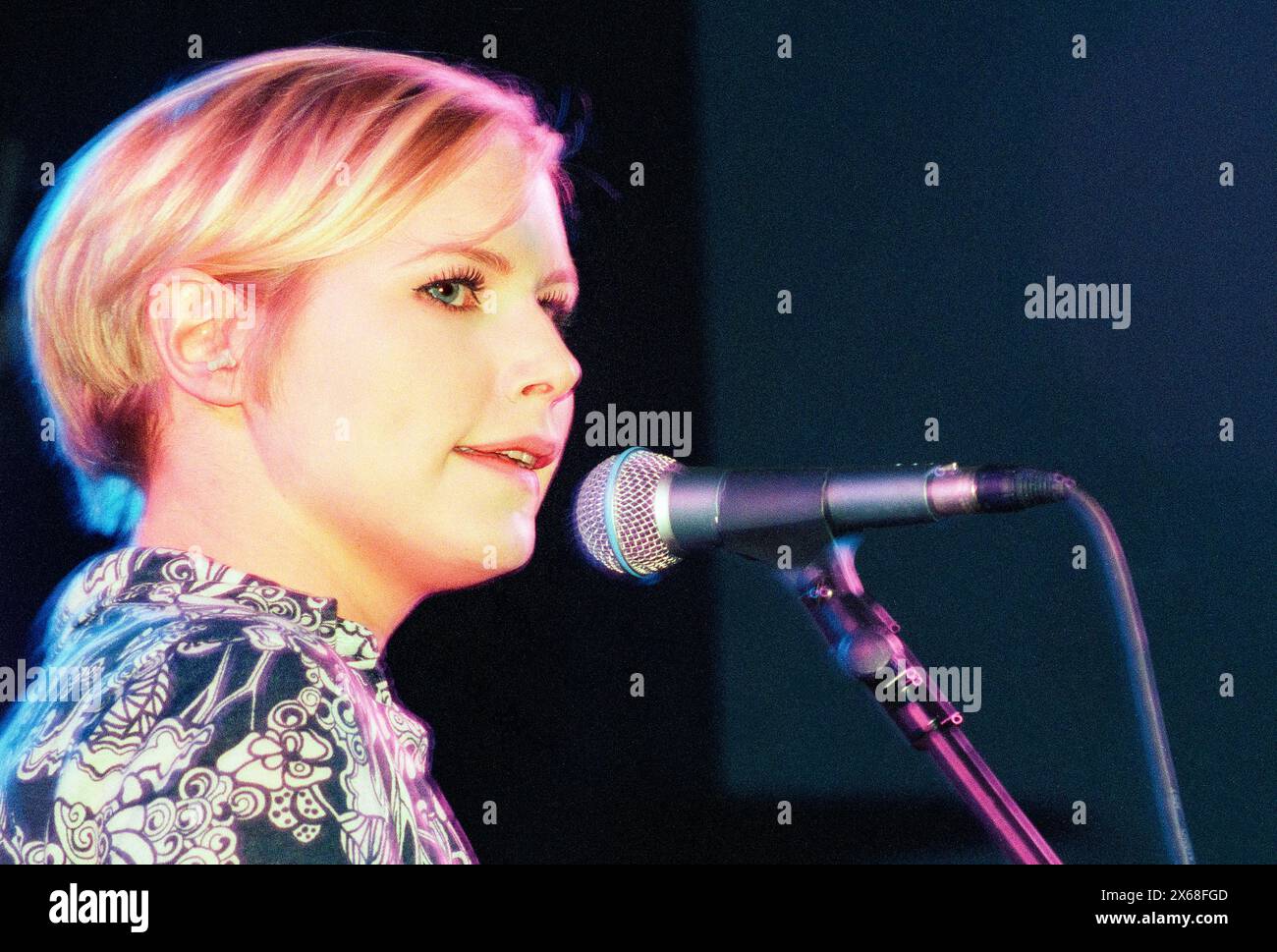 NINA PERSSON, YOUNG, THE CARDIGANS, 1996: A young Nina Persson of The ...